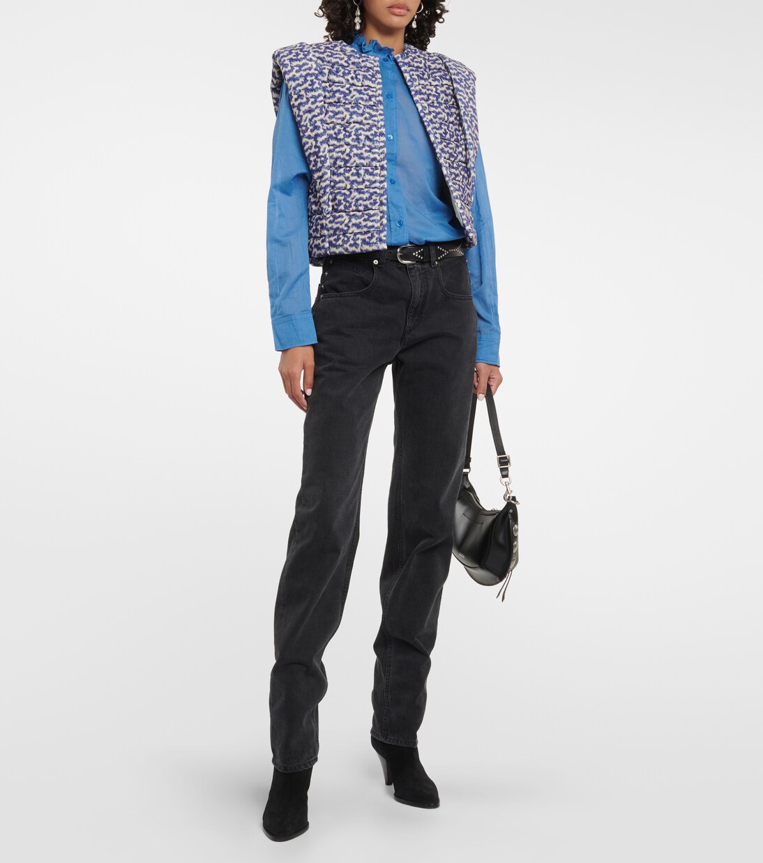 Aziela printed cotton vest in multicoloured - Marant Etoile | Mytheresa