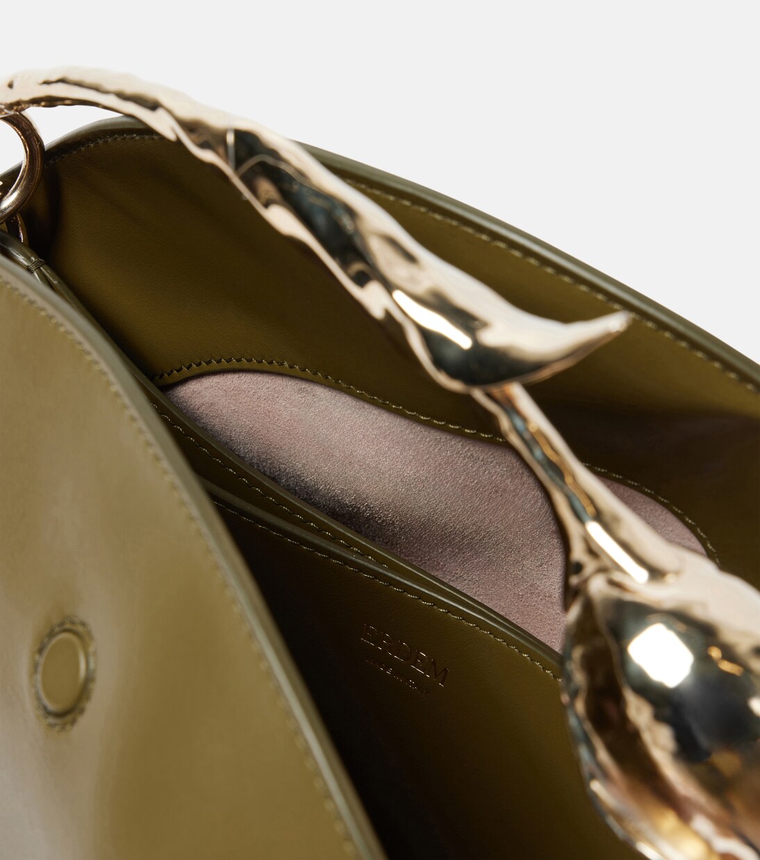 Tote Bloom Medium de piel en verde - Erdem | Mytheresa