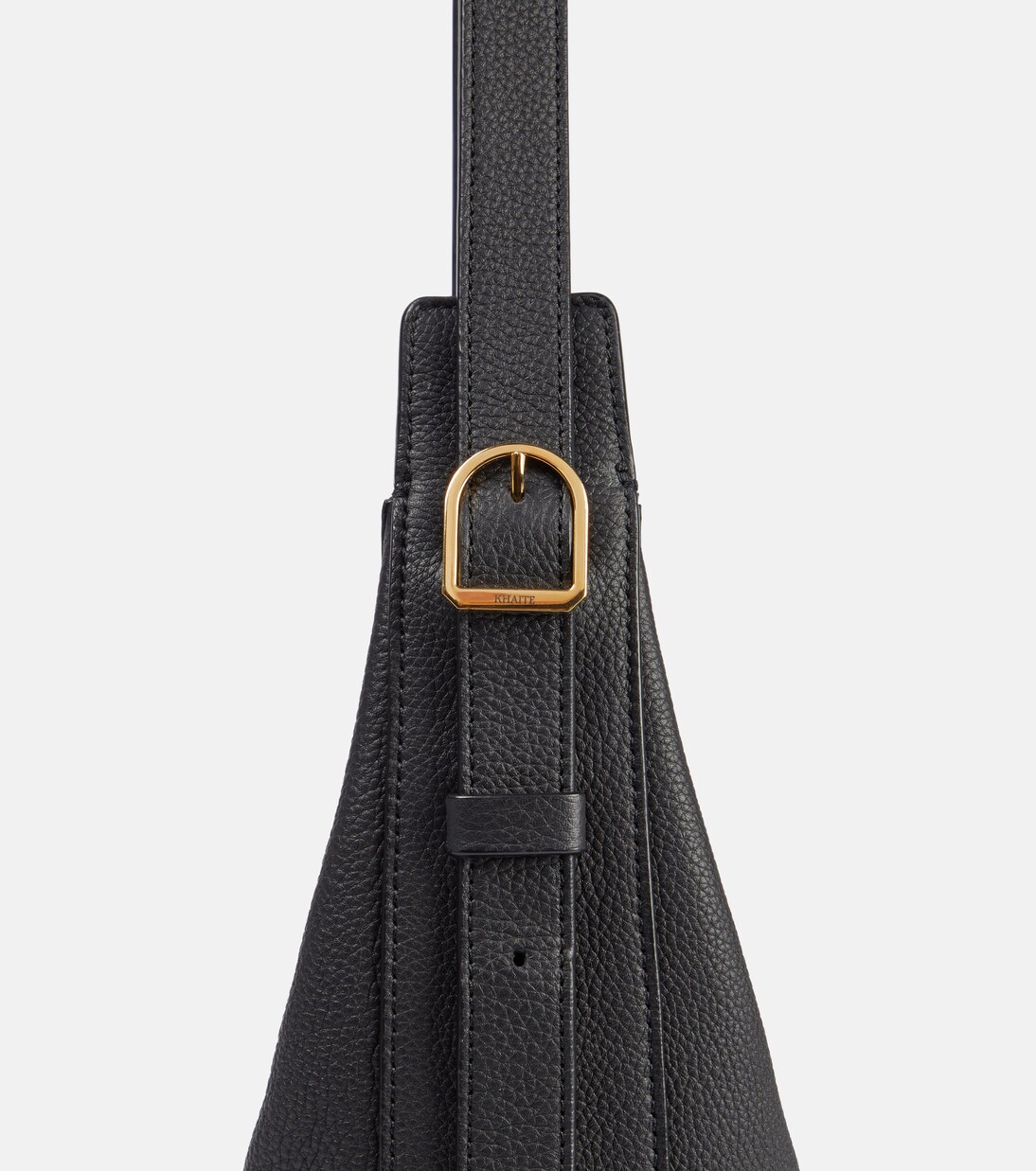 Augustina Small leather crossbody bag in black - Khaite | Mytheresa