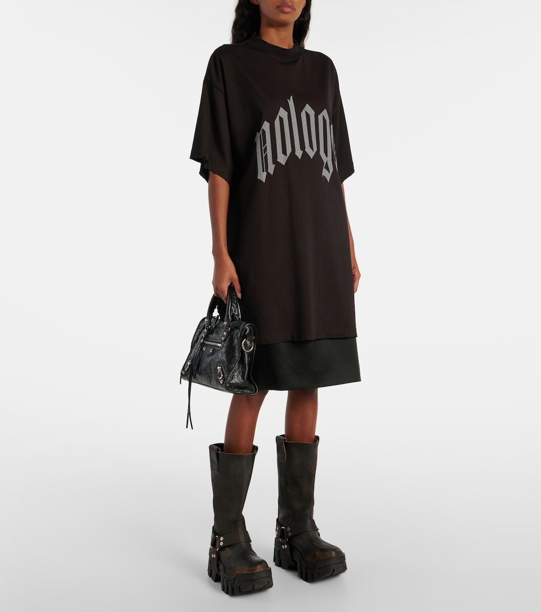 Bulldozer Harness leather biker boots in black - Balenciaga | Mytheresa