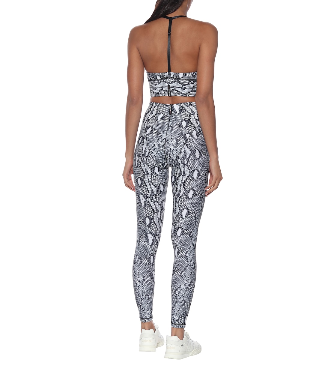 Snake-print sports bra in black - Adam Selman Sport | Mytheresa