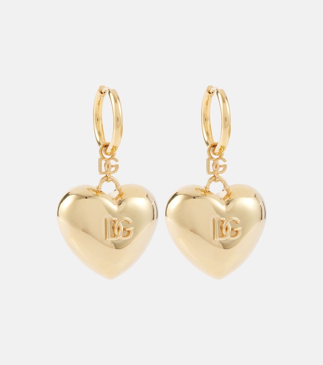 Heart DG drop earrings in gold - Dolce Gabbana | Mytheresa