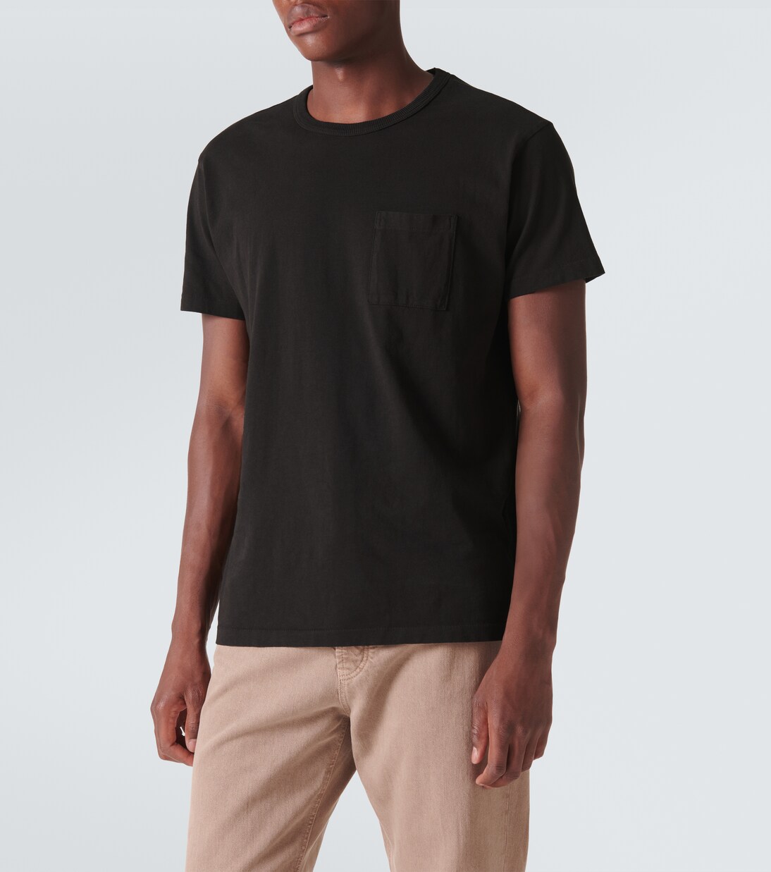 블랙 코튼 저지 티셔츠 2세트 - RRL | Mytheresa