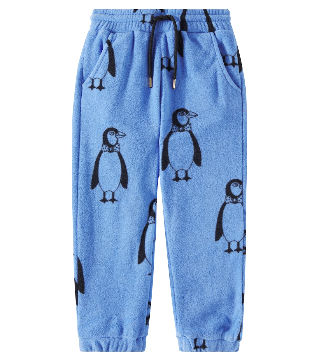 Penguin fleece sweatpants in blue - Mini Rodini | Mytheresa