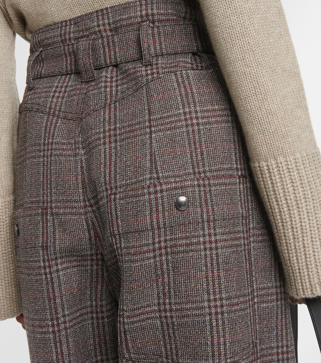 High-Rise-Hose aus Schurwolle in Grau - Tods | Mytheresa