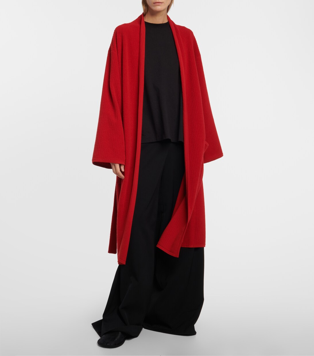 Ghali cashmere wrap coat in red - The Row | Mytheresa