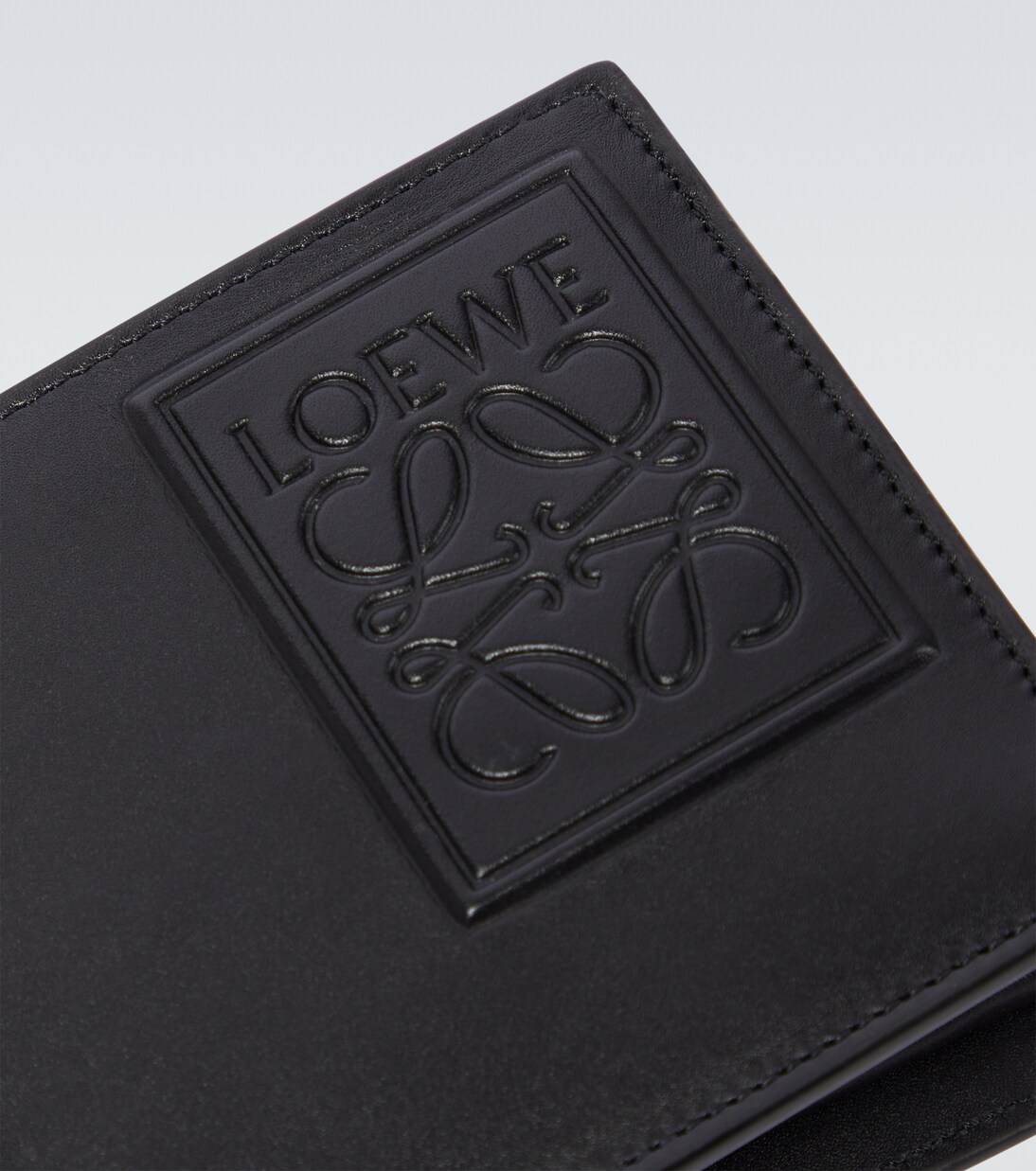 Leather bifold wallet in black - Loewe | Mytheresa