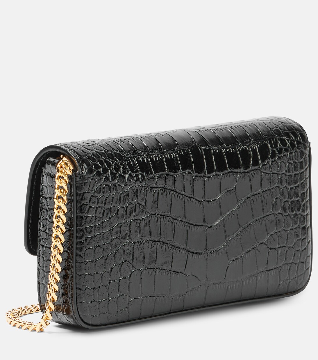 Wallis Mini patent leather crossbody bag in black - Tom Ford | Mytheresa