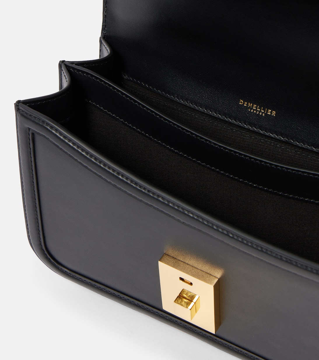 Paris leather shoulder bag in black - De Mellier | Mytheresa