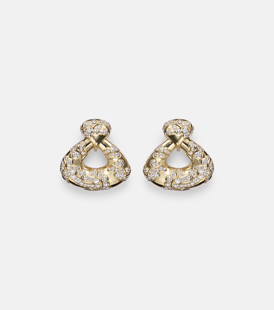 Annec 18kt gold earrings with diamonds in gold - Marina B | Mytheresa