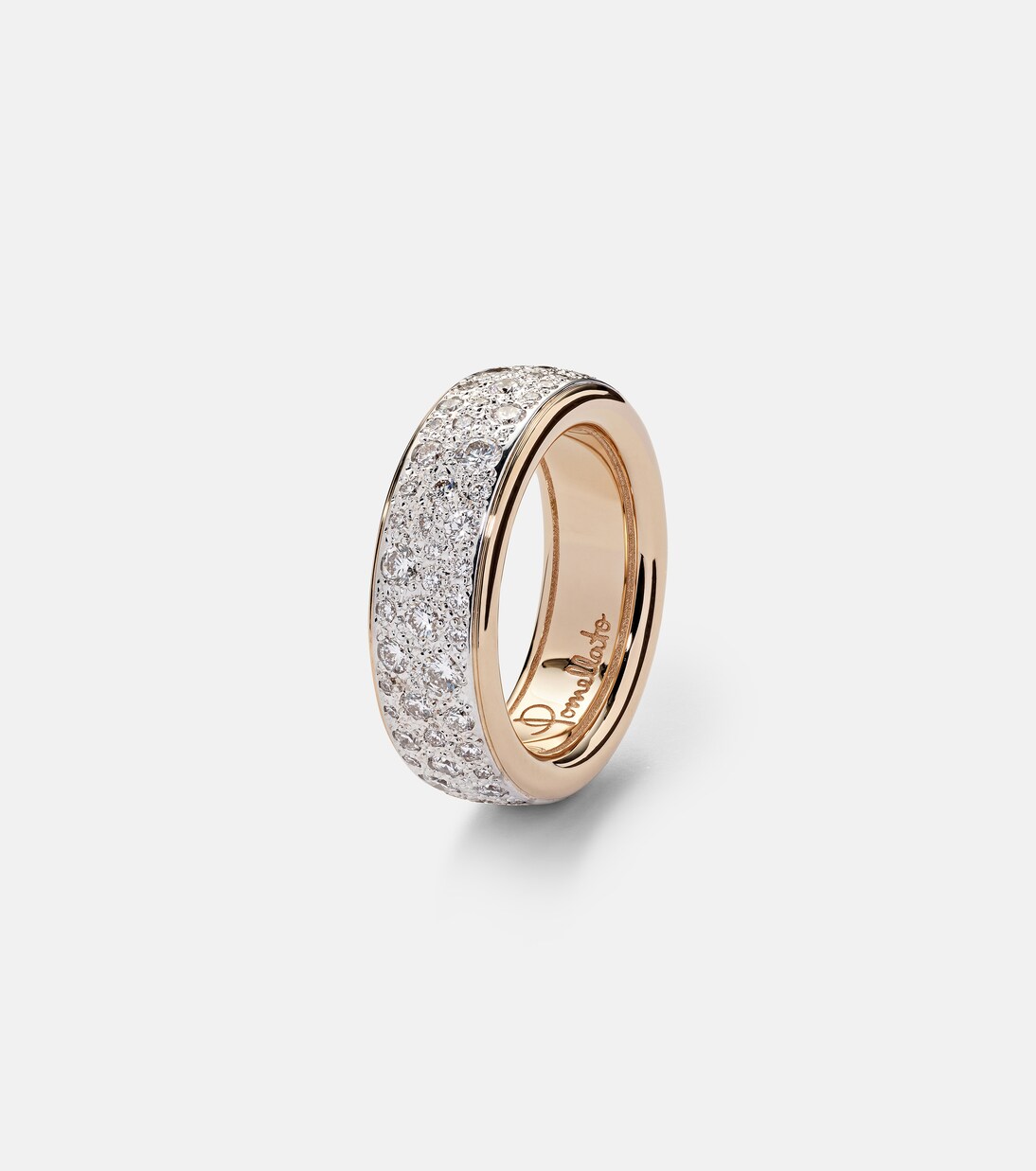 Iconica 18kt rose gold ring with diamonds in gold - Pomellato | Mytheresa