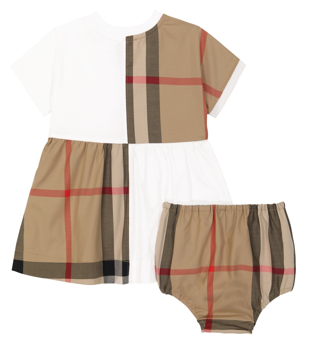 Baby Vintage Check dress and bloomers set in multicoloured - Burberry Kids | Mytheresa