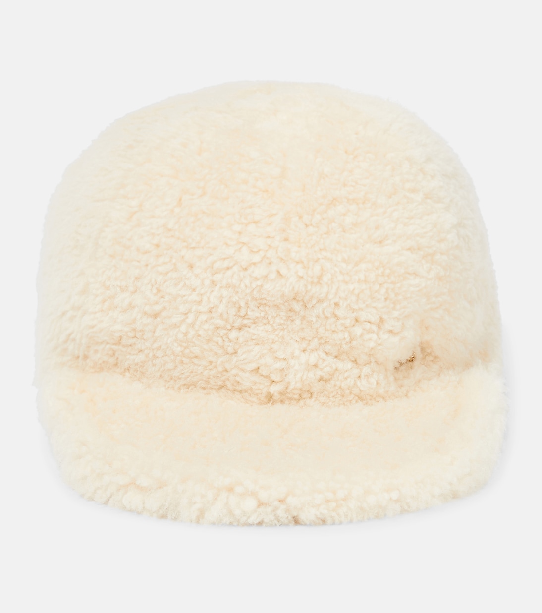 Shearling cap in neutrals - Chloe | Mytheresa