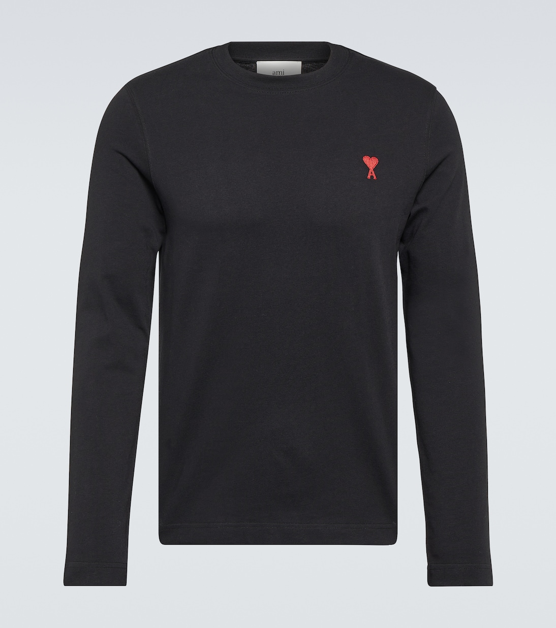 Ami de Cœur cotton top in black - Ami Paris | Mytheresa