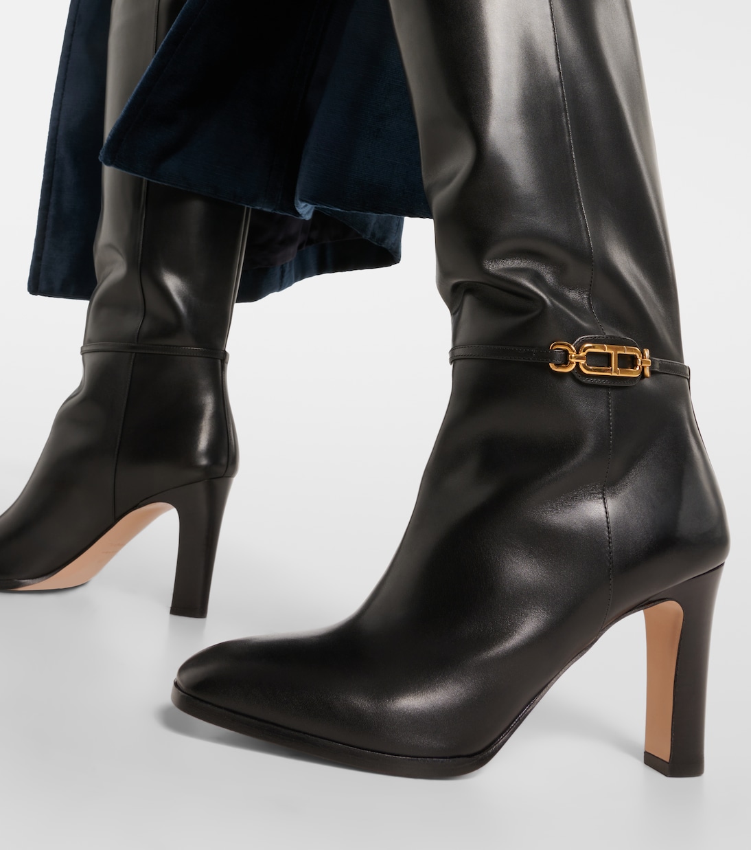 Whitney leather knee-high boots in black - Tom Ford | Mytheresa