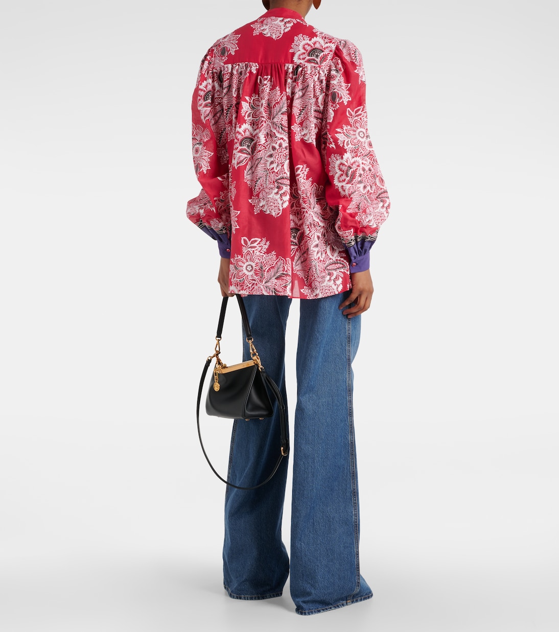 Printed cotton and silk blouse in multicoloured - Etro | Mytheresa