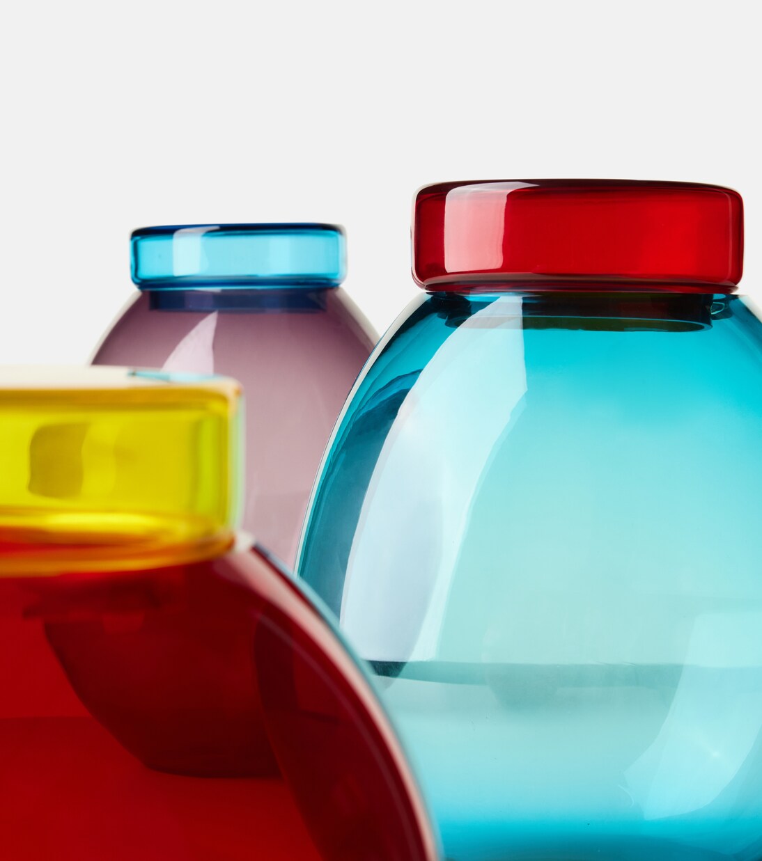 Bloated Caps And Jars set of 4 containers in multicoloured - Polspotten ...