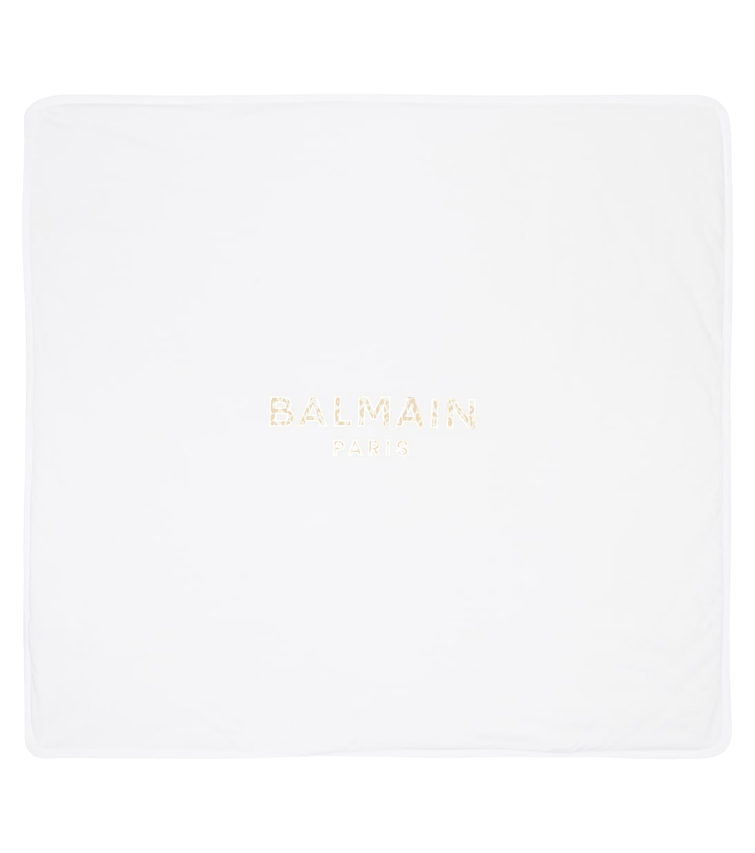 Baby logo cotton blanket in white - Balmain Kids | Mytheresa