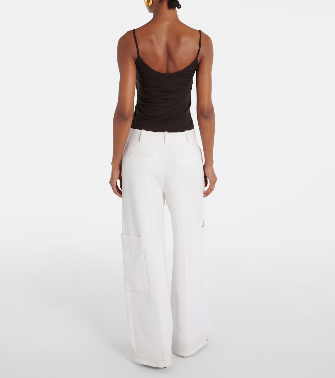 Caiton straight pants in white - Khaite | Mytheresa