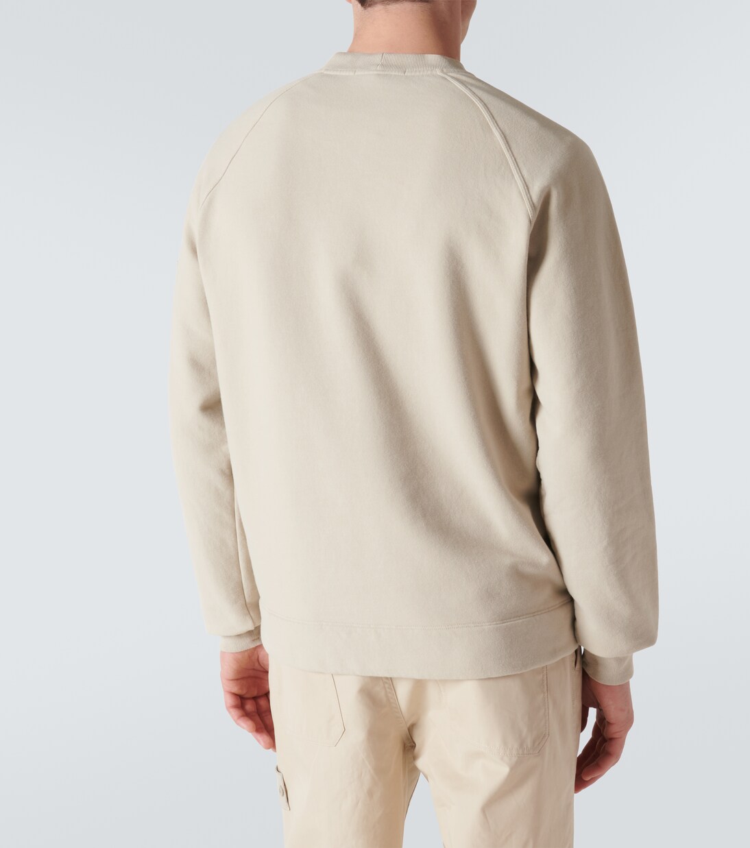 Ghost Compass cotton-blend sweatshirt in beige - Stone Island | Mytheresa