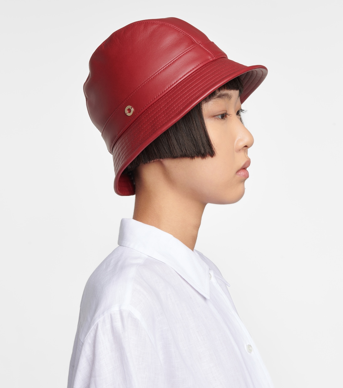 Meryl leather bucket hat in red - Loro Piana | Mytheresa
