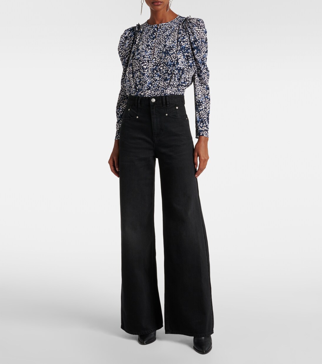 Lemony wide-leg jeans in black - Isabel Marant | Mytheresa
