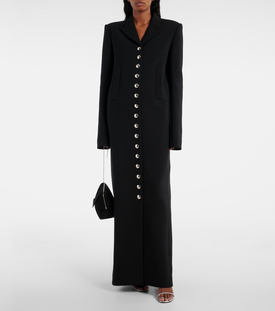 Saphra wool-blend coat in black - Khaite | Mytheresa