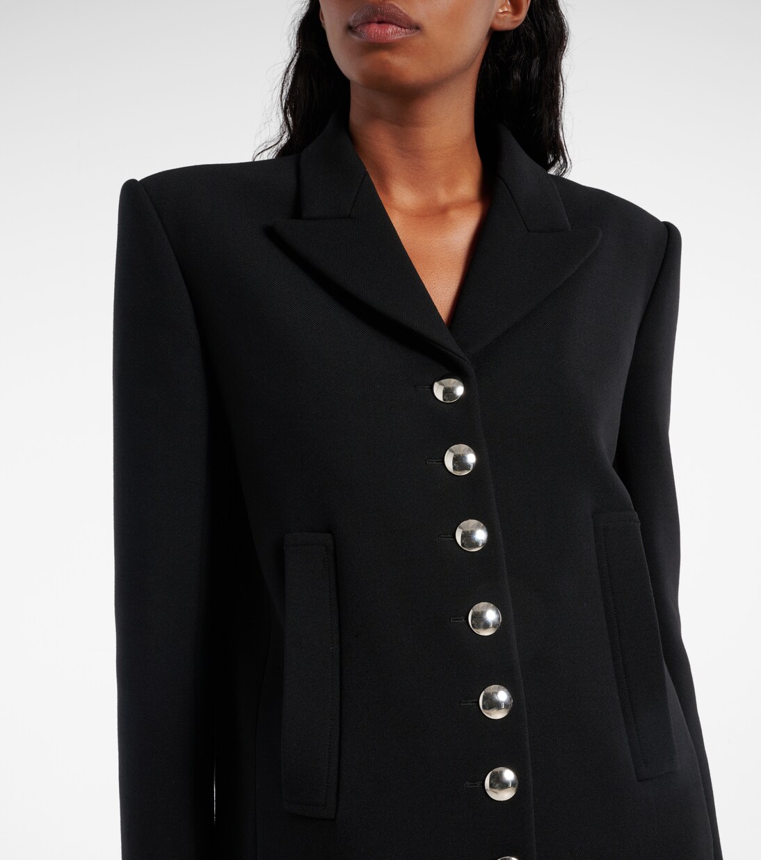 Saphra wool-blend coat in black - Khaite | Mytheresa