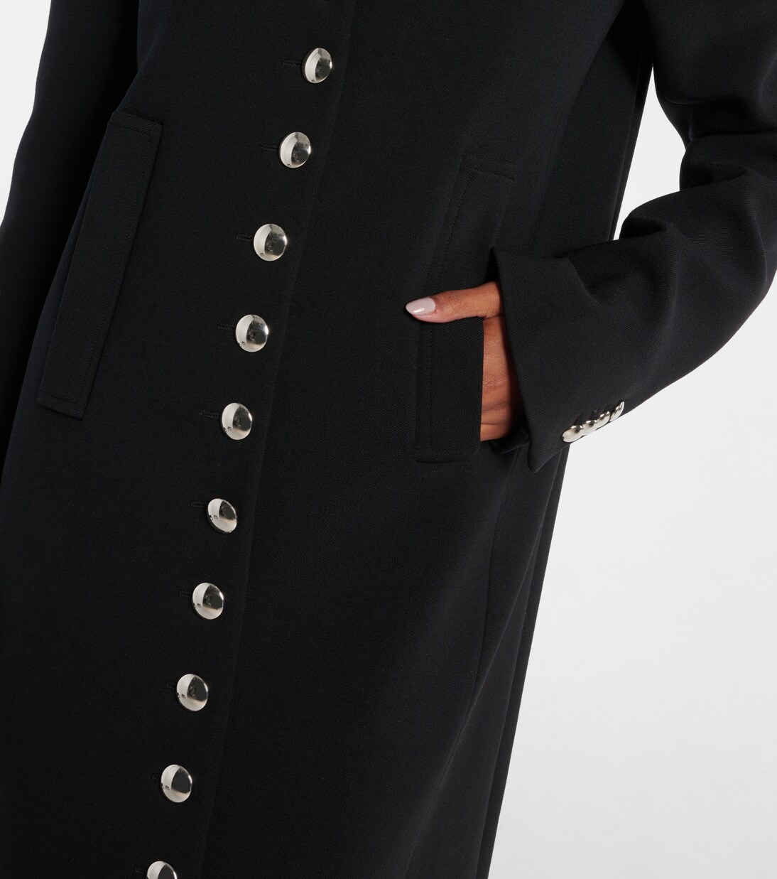 Saphra wool-blend coat in black - Khaite | Mytheresa