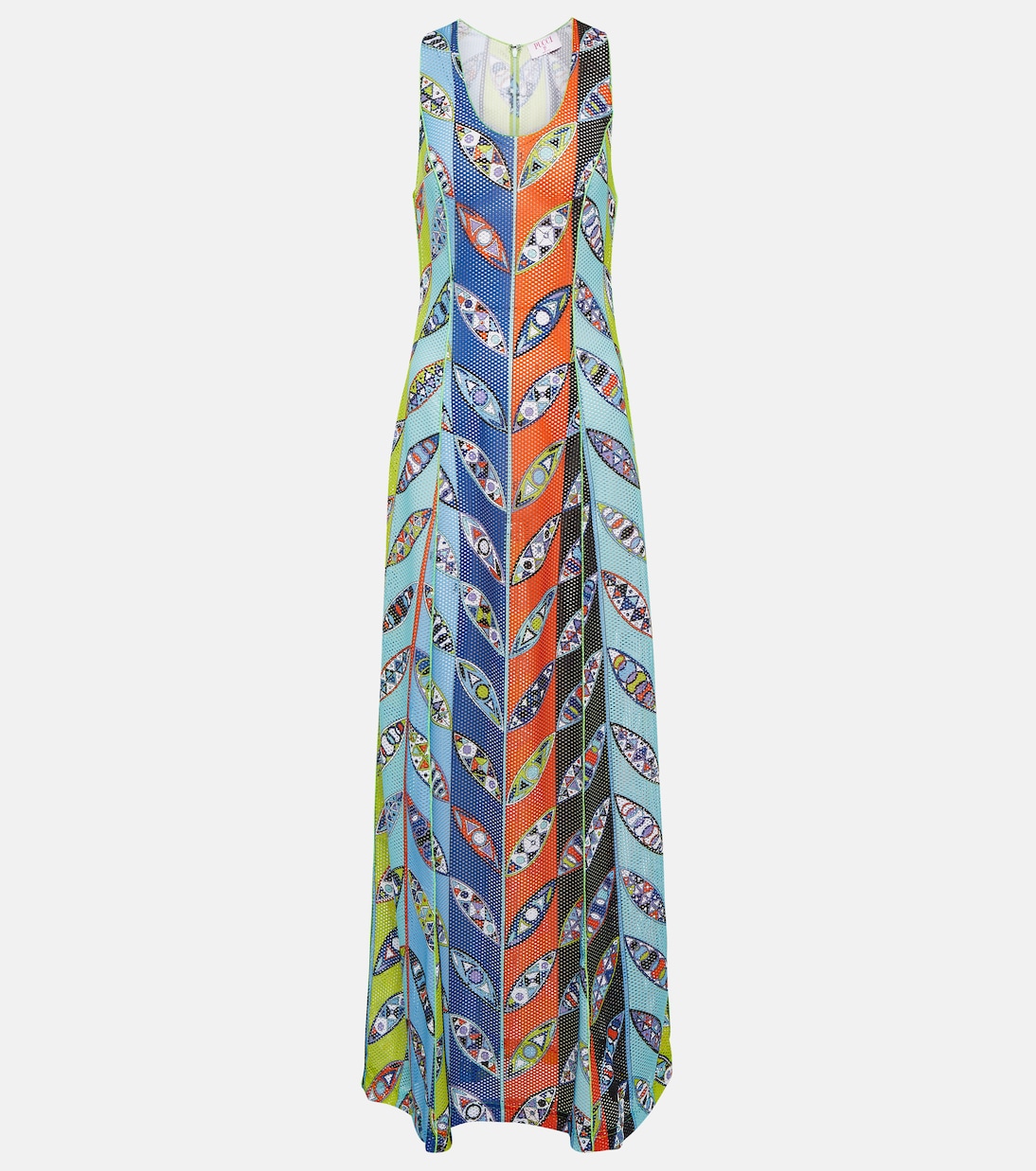 Girandole mesh maxi dress in multicoloured - Pucci | Mytheresa