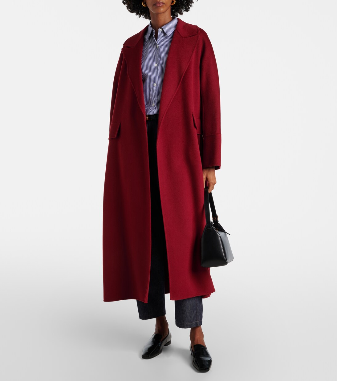 Malika virgin wool coat in red - S Max Mara | Mytheresa
