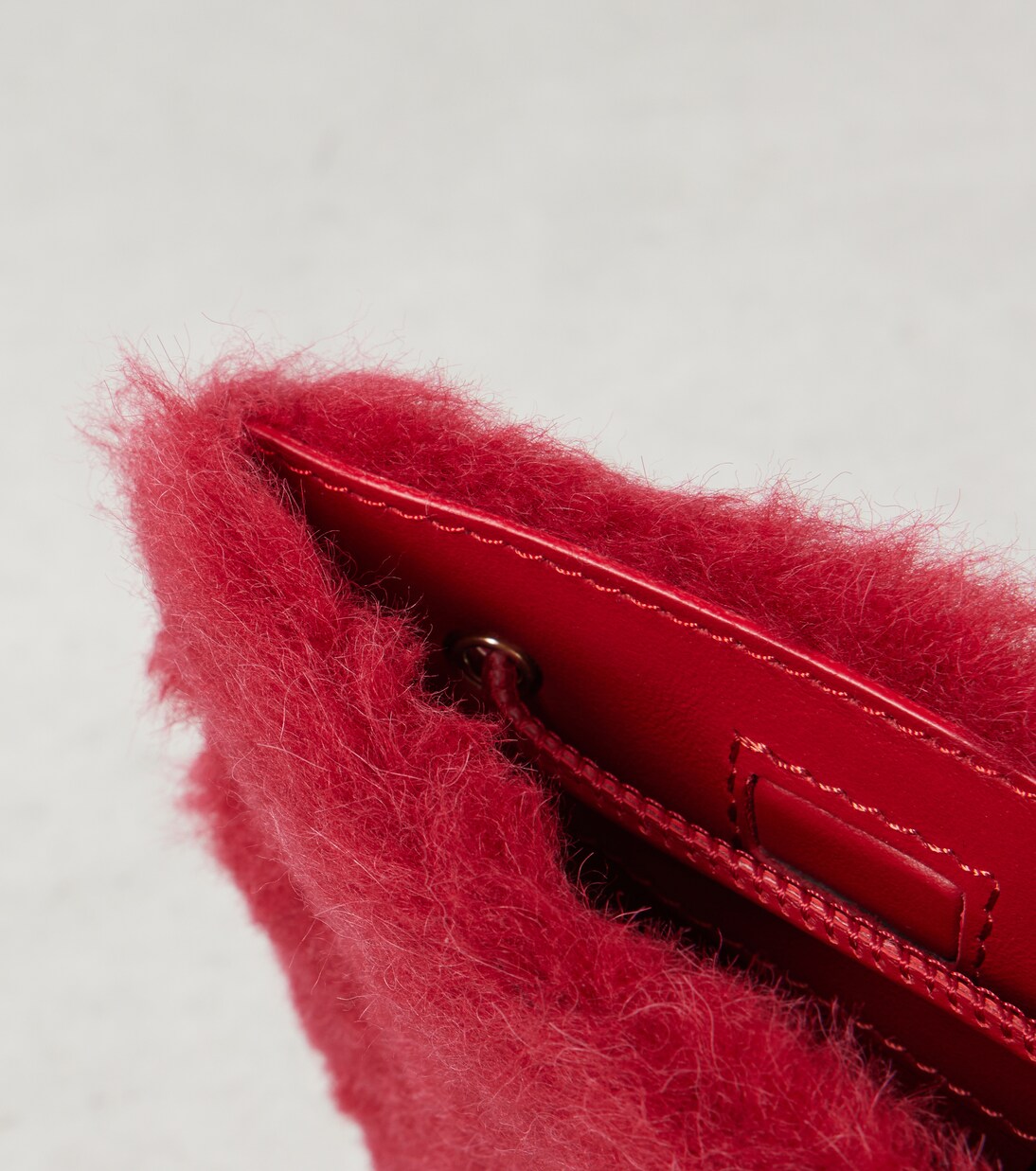 Crossy teddy phone pouch in red - Max Mara | Mytheresa