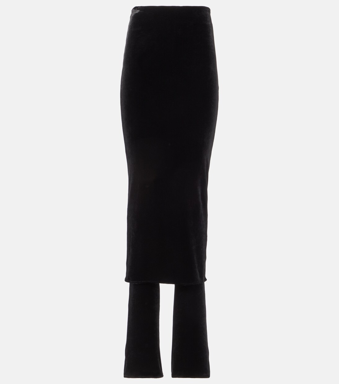 Fluid jersey skirt pants in black - Alaia | Mytheresa