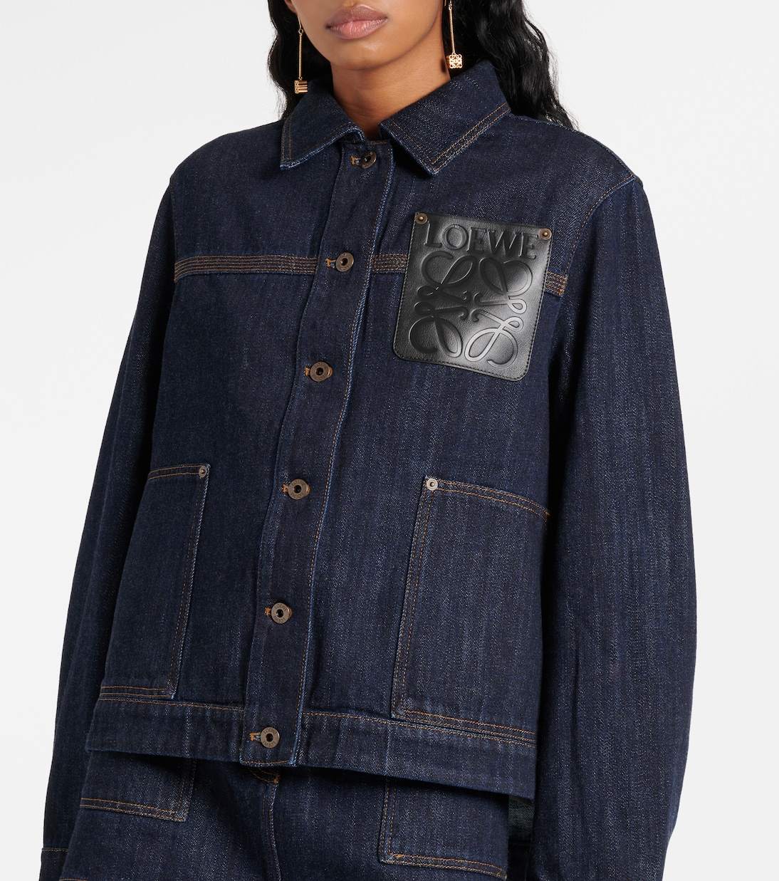 Workwear denim jacket in blue - Loewe | Mytheresa