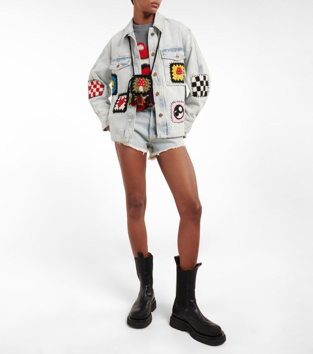 Northern Vibes denim shorts in blue - Alanui | Mytheresa