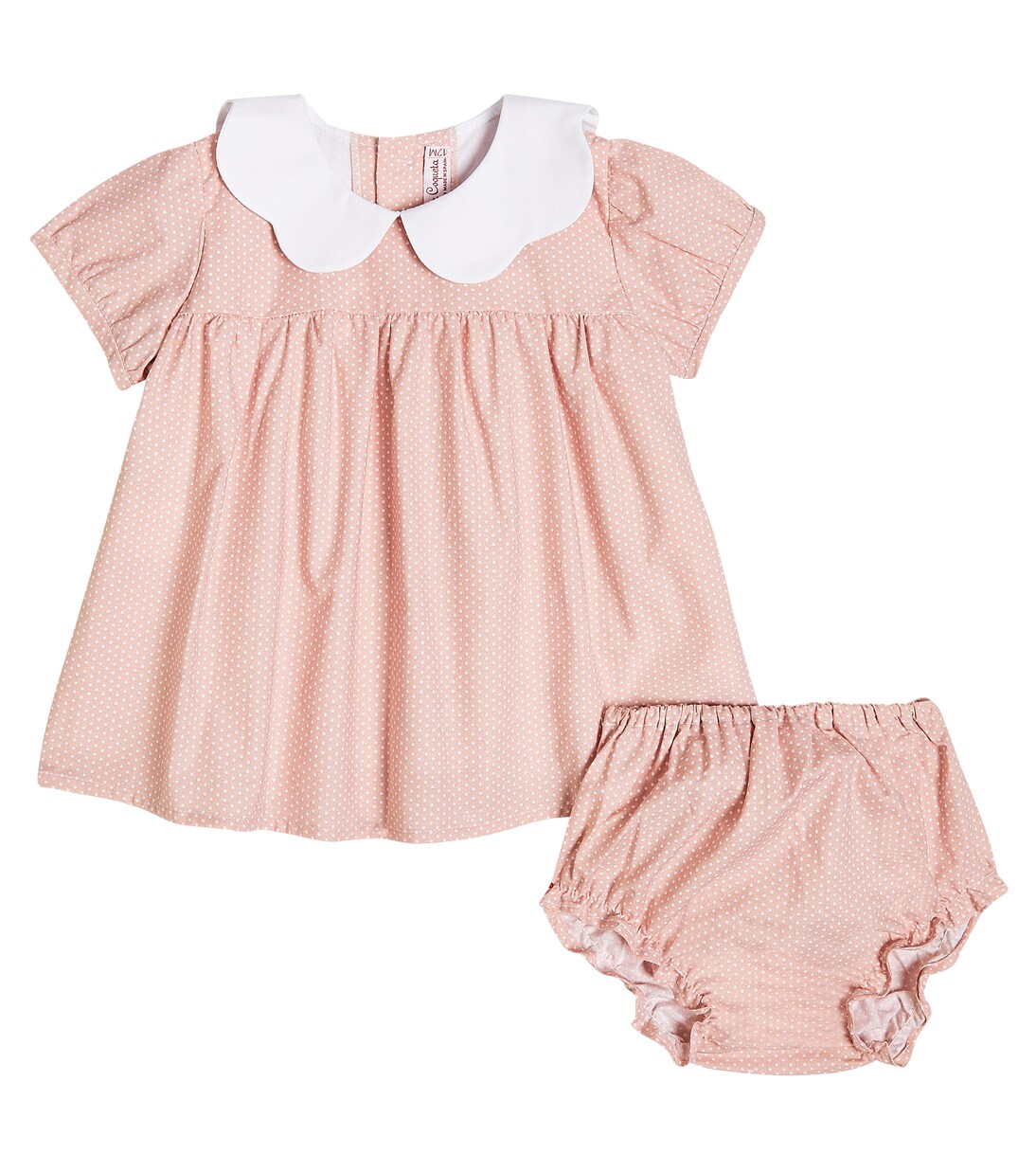 Bebé - set Hestia de vestido y braga en rosa - La Coqueta | Mytheresa