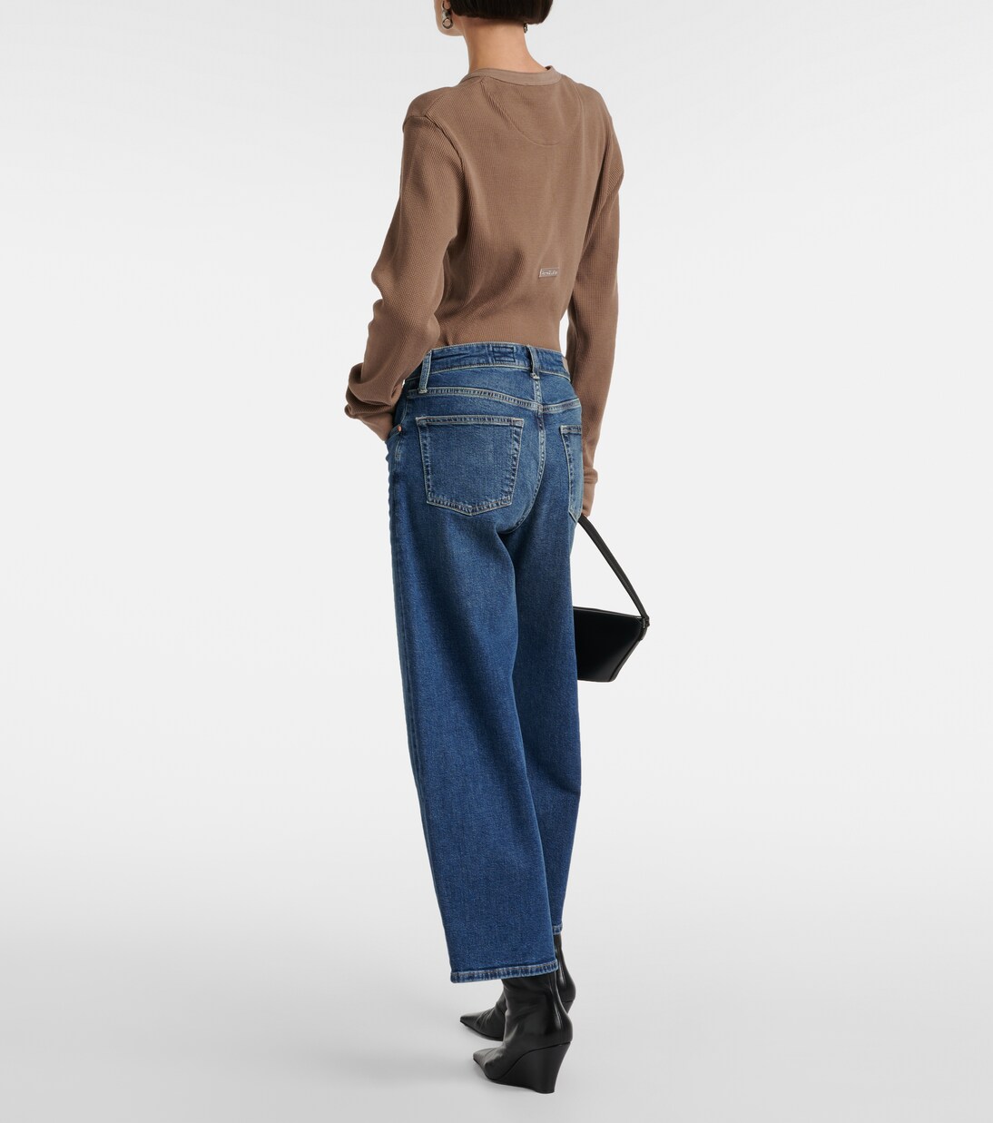 High-rise wide-leg jeans in blue - AG Jeans | Mytheresa