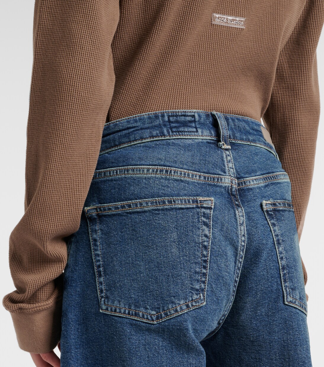 High-rise wide-leg jeans in blue - AG Jeans | Mytheresa