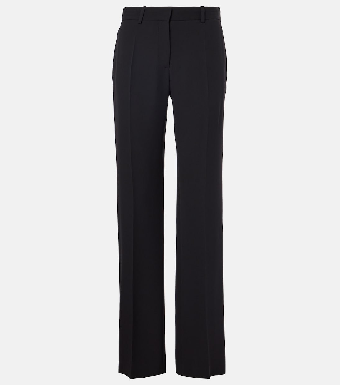 Selvie silk straight pants in black - The Row | Mytheresa