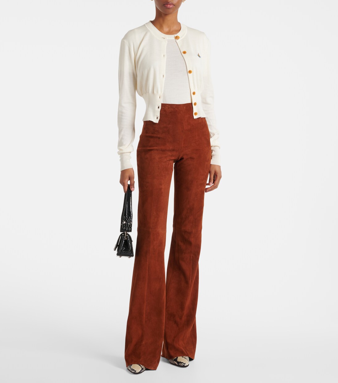 Top Bea de lana y seda en blanco - Vivienne Westwood | Mytheresa