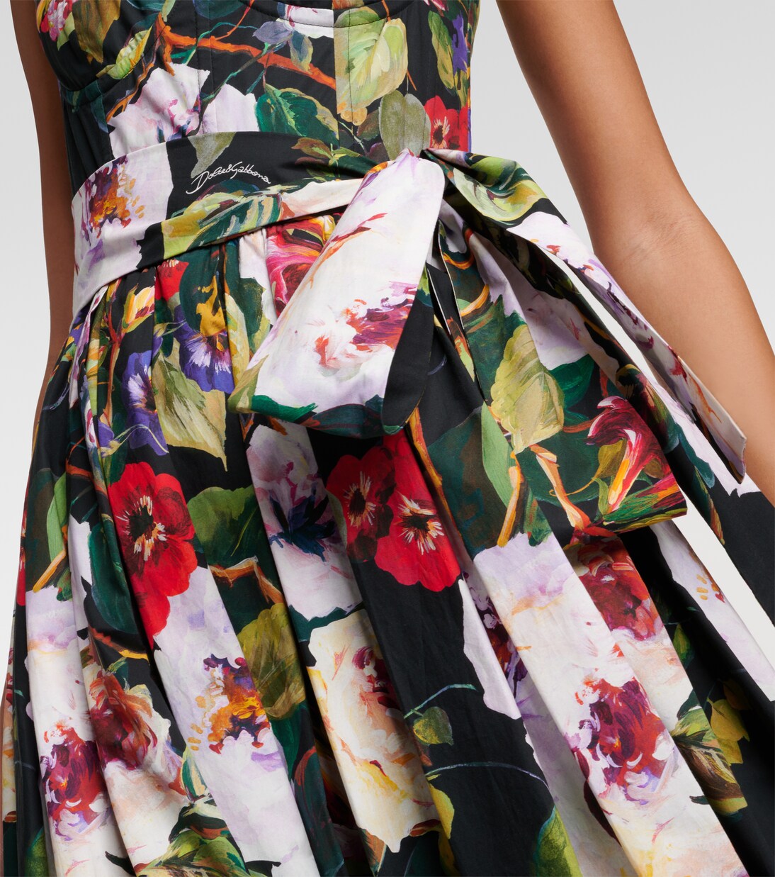 Floral cotton gown in multicoloured - Dolce Gabbana | Mytheresa