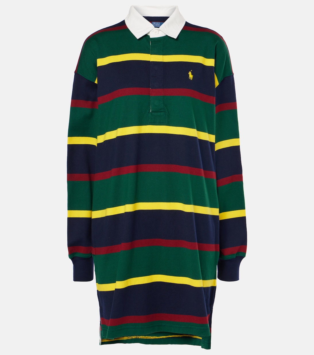 Striped cotton polo dress in multicoloured - Polo Ralph Lauren | Mytheresa