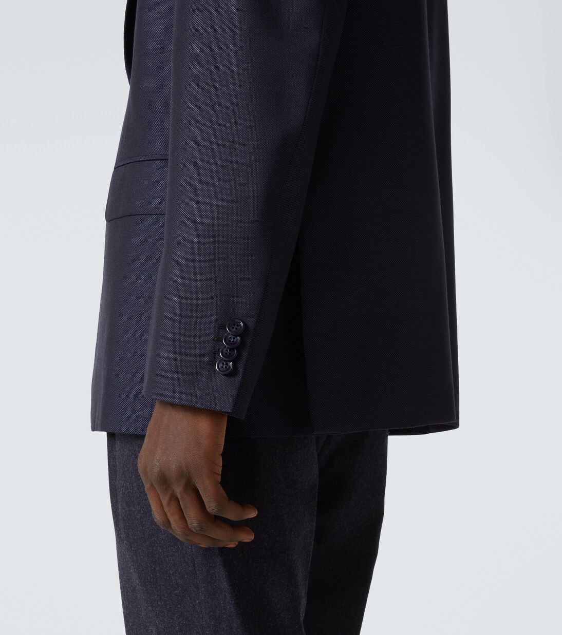 Wool, silk, and cashmere suit jacket in blue - Brioni | Mytheresa