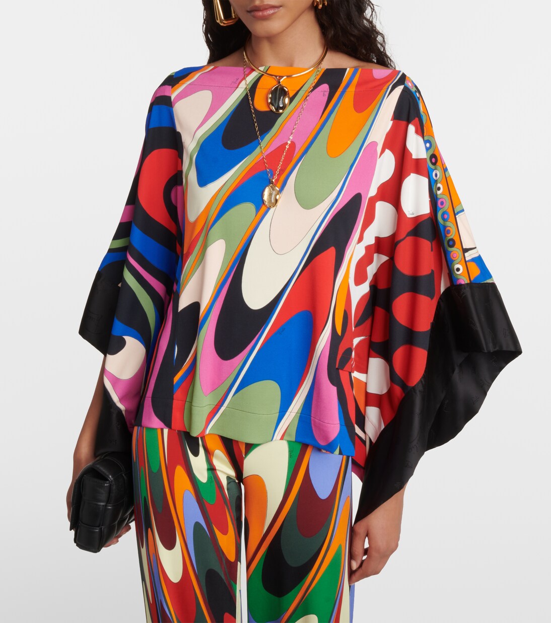 Patchwork draped blouse in multicoloured - Pucci | Mytheresa