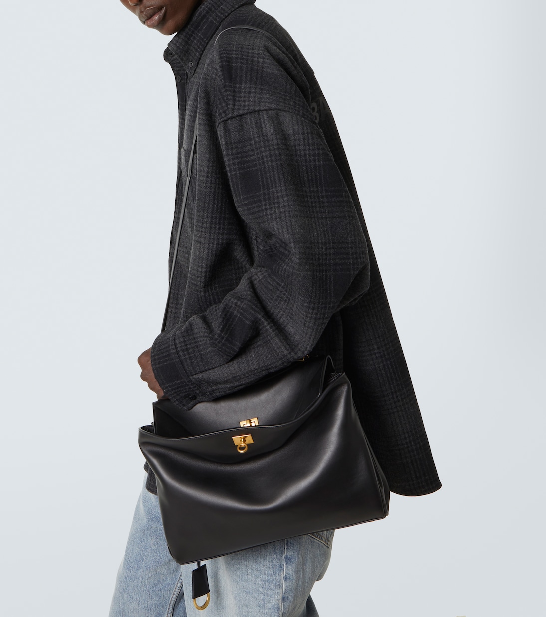 Rodeo Medium leather tote bag in black - Balenciaga | Mytheresa