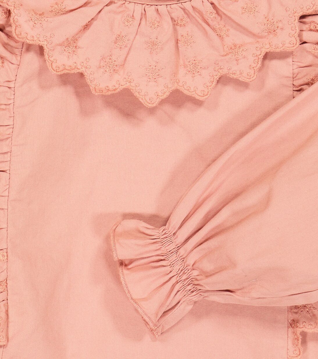 Baby Manon embroidered cotton blouse in pink - The New Society | Mytheresa