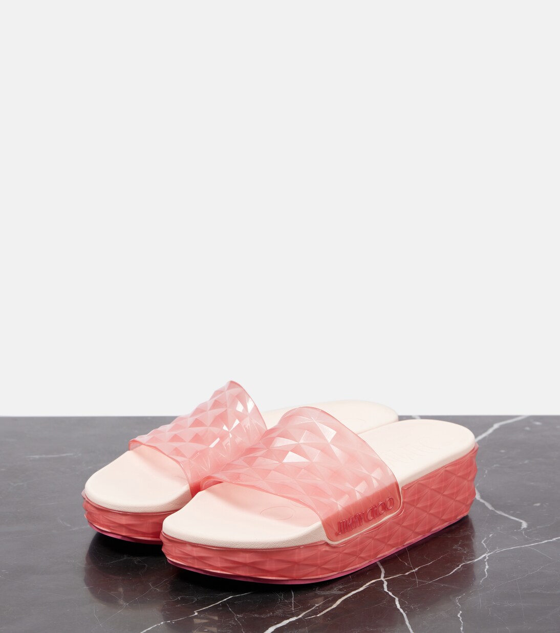 Diamond slides in pink - Jimmy Choo | Mytheresa