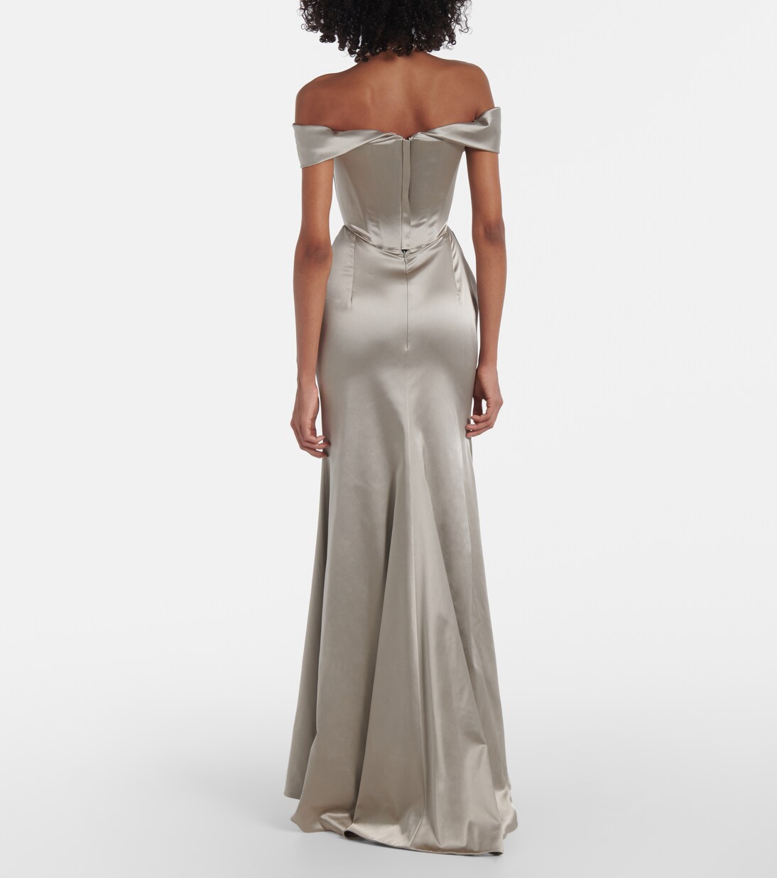 Nova Cora draped gown in silver - Vivienne Westwood | Mytheresa