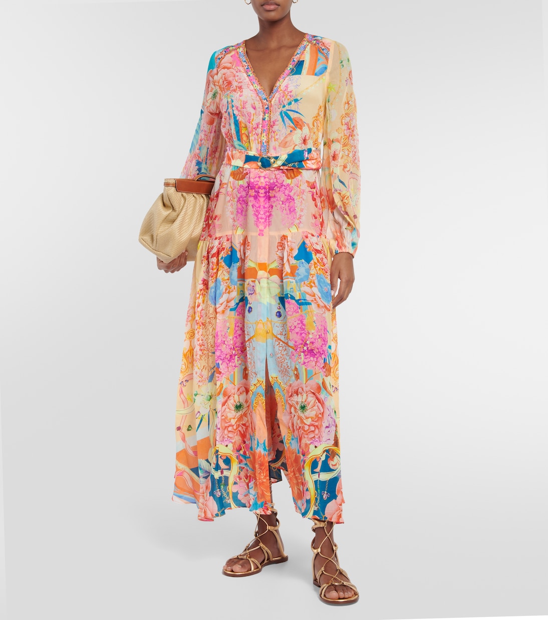 Maxikleid aus Seide in Multicolor - Camilla | Mytheresa