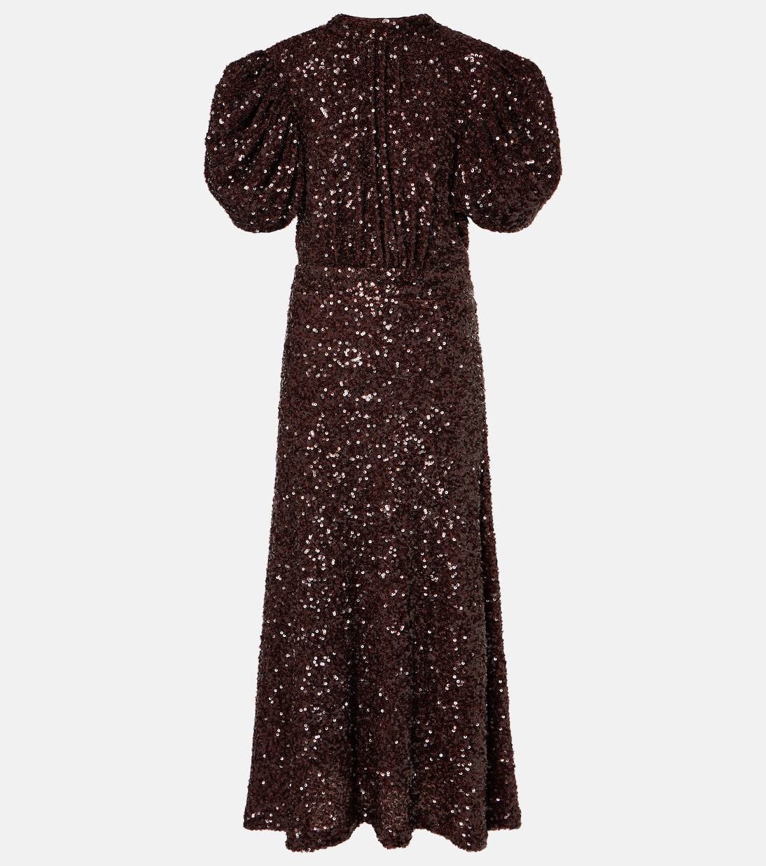 Sequined midi dress in brown - Rotate | Mytheresa